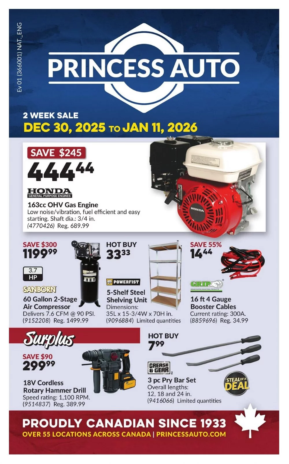 Princess Auto Flyer 30 December to 11 January, 2025 | FlyerSeek